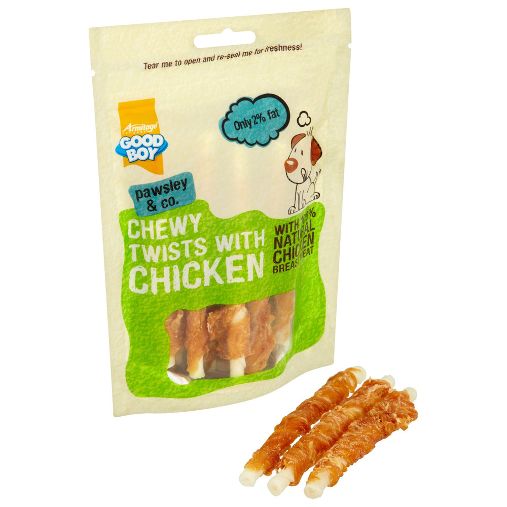 Good Boy Pawsley Chewy Twists With Chicken 90g – The Blue Barn
