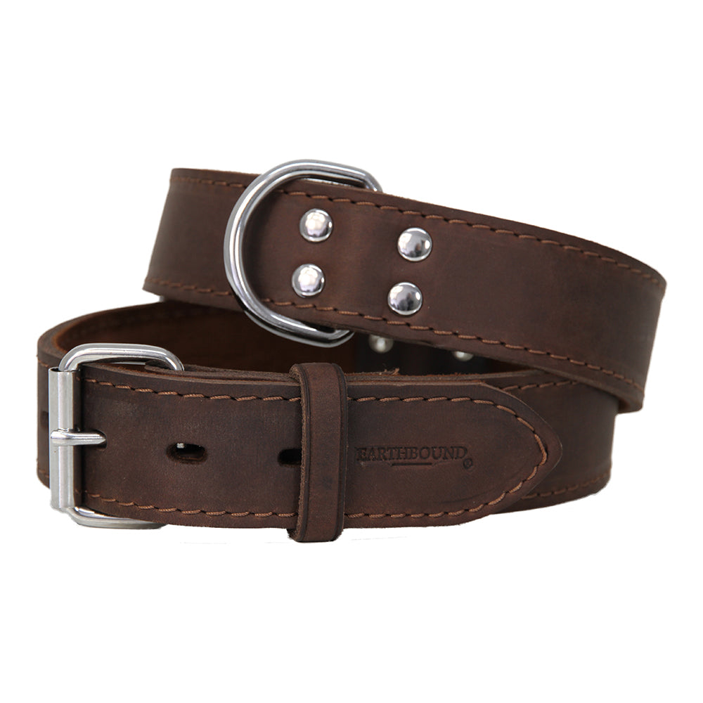 Earthbound Ox Leather Collar Brown – The Blue Barn
