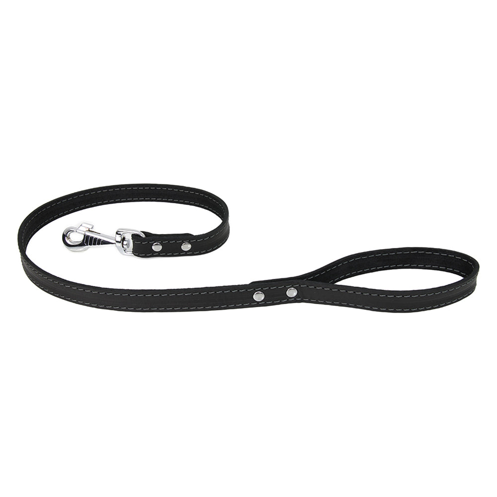 Earthbound Ox Leather Lead Black Medium – The Blue Barn