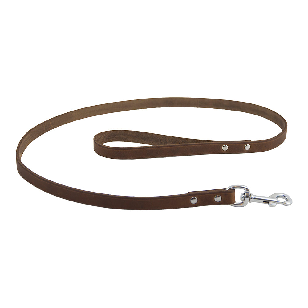 Earthbound Soft Country Leather Lead Brown – The Blue Barn
